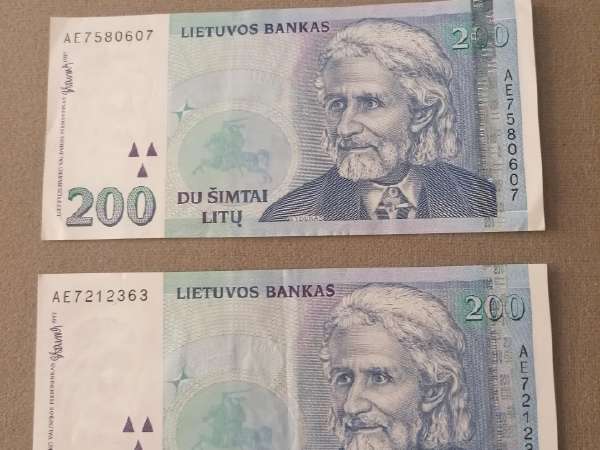 banknotai litu skelbimai - Skelbiu.lt
