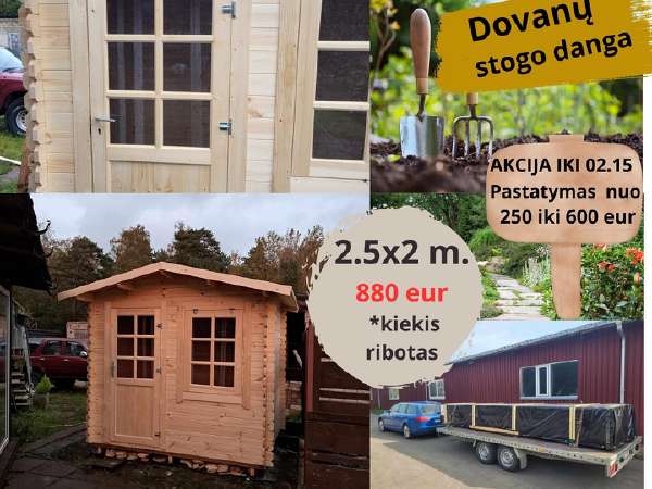 Sandėliukas, medinis sandėliukas, lauko. - Skelbiu.lt