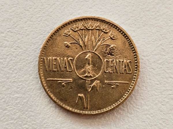 1 centas 1925 m.unc - Skelbiu.lt
