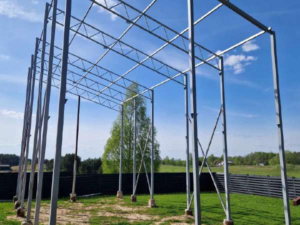 Mini angaro garažo konstrukcija 80kv. 8x10x6 - Skelbiu.lt