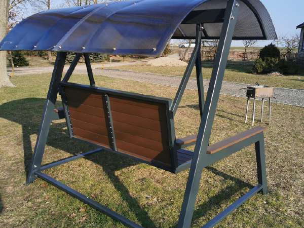 Dvigubos metalinės lauko Sūpynės - Skelbiu.lt