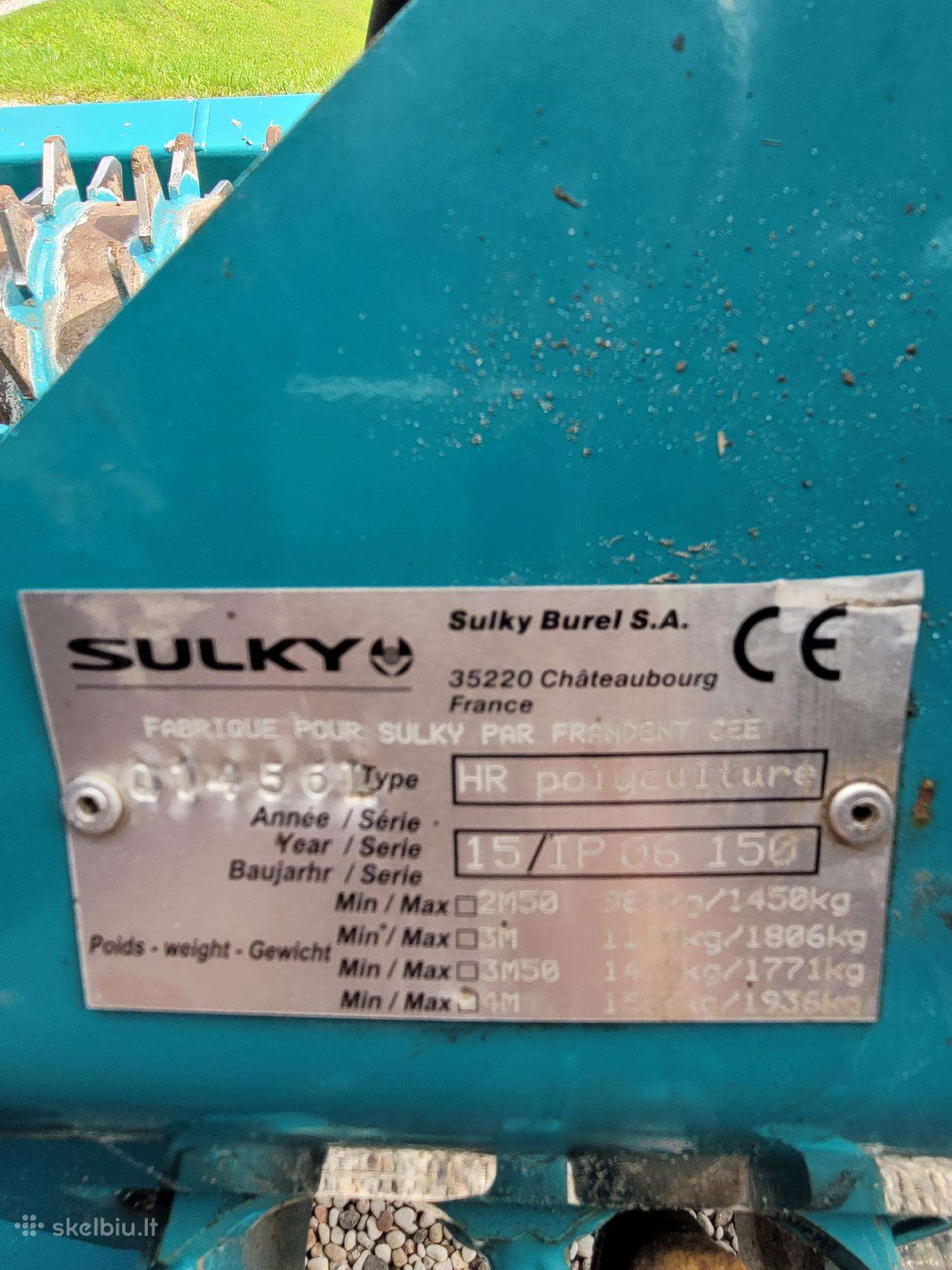 Sulky HR 4000 22 Kultivatoriai 2016 M A20971488 sulky-hr-4000-22-kultivatoriai-2016-m-a20971488