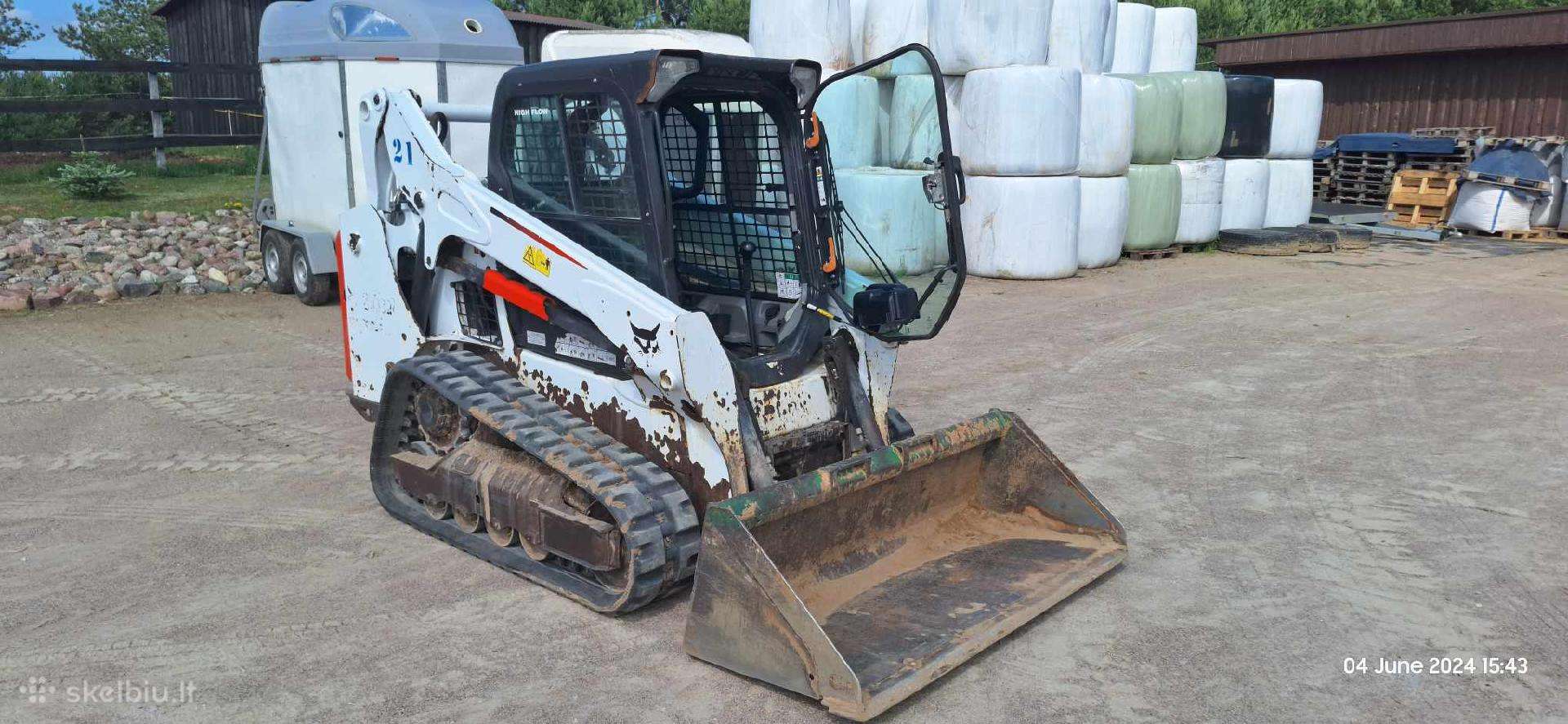 Bobcat T590, storage and loading equipment rental 2019 m., | A28084692