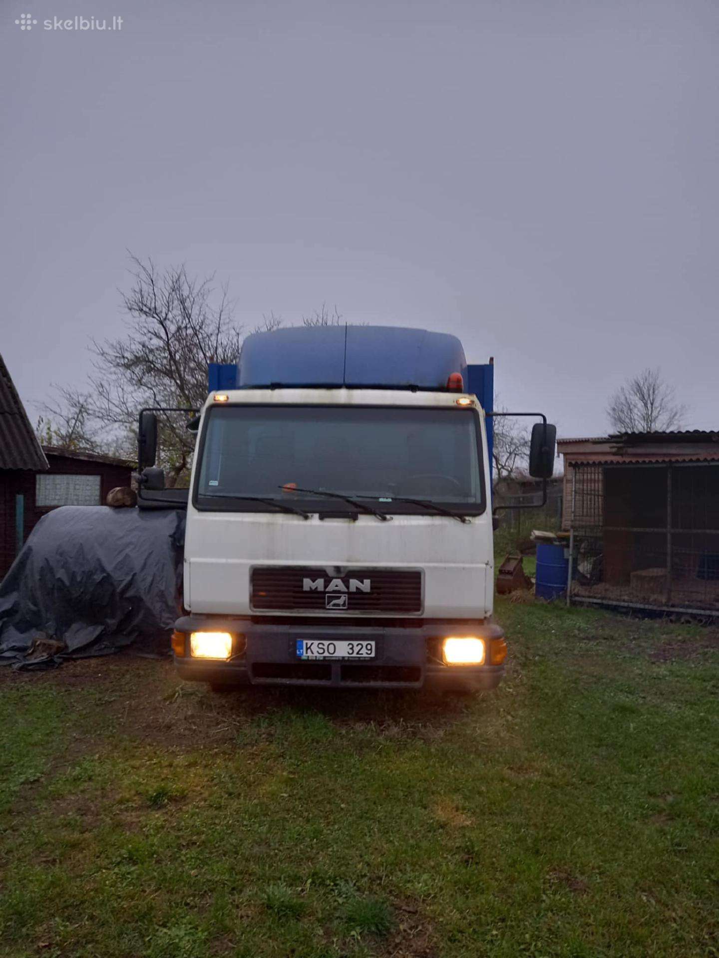 MAN Man 8-163, dropside trucks 1999 m., | A27595549