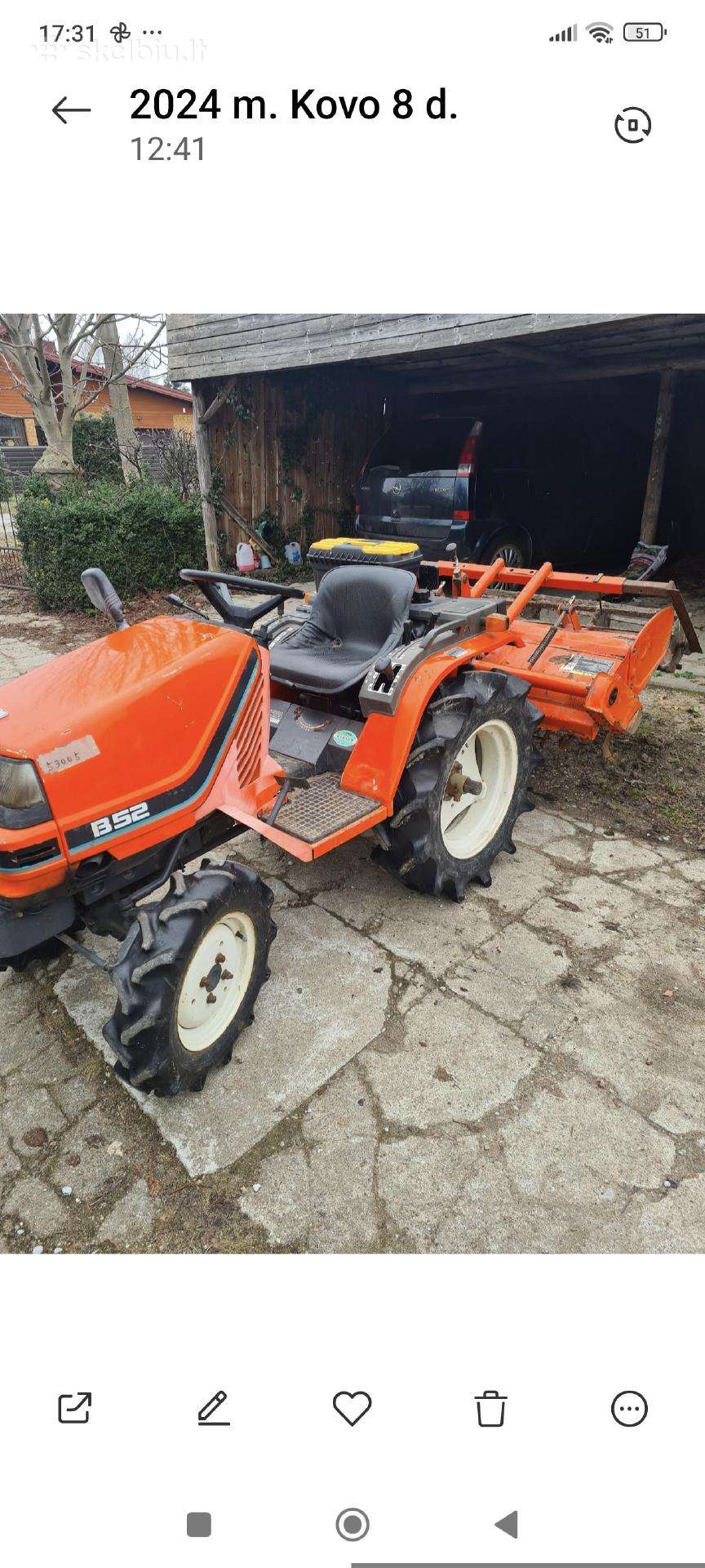 Kubota 52, traktoriai 2022 m., | A29793501