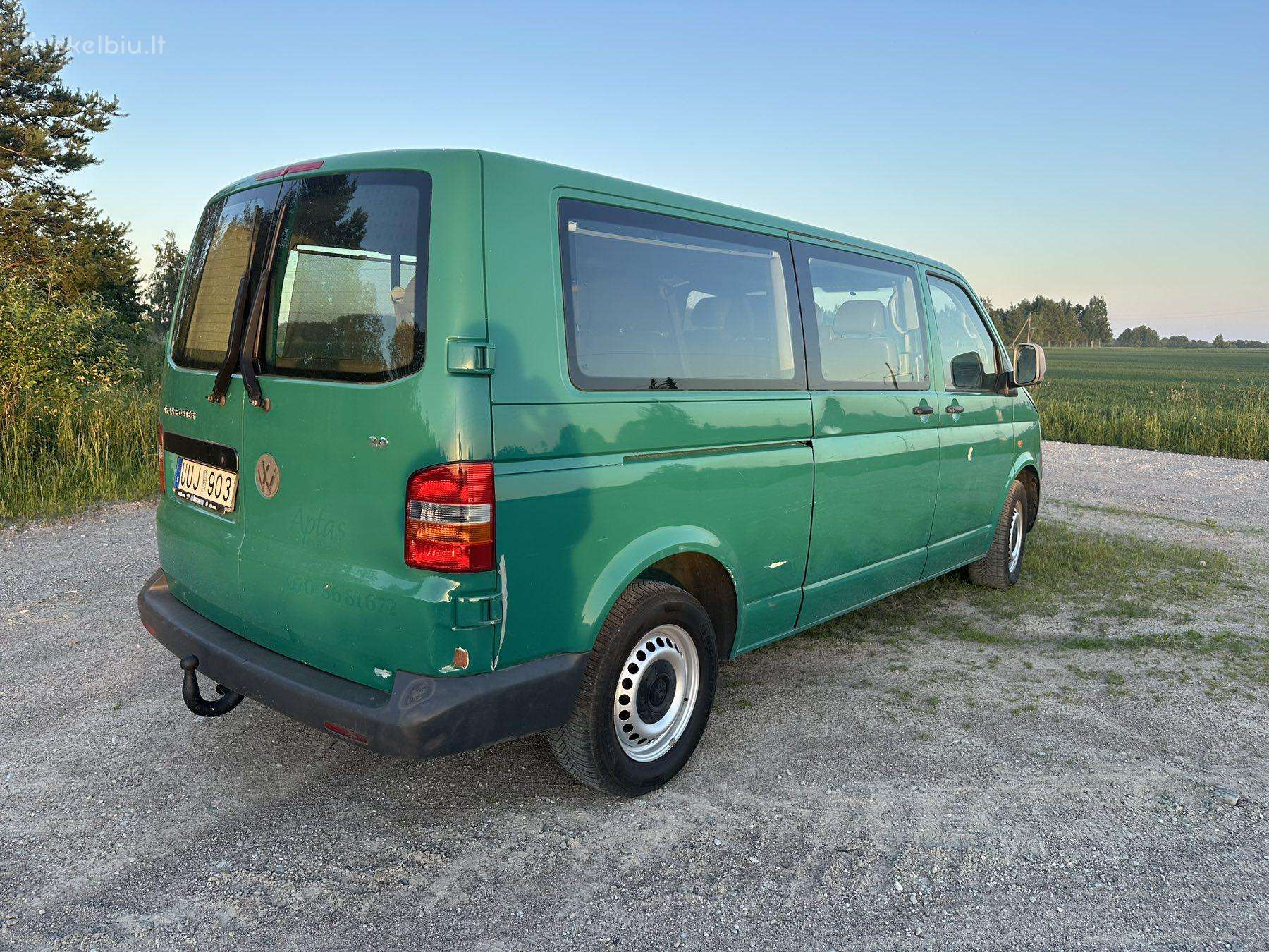 Volkswagen Transporter, 2.0 l., keleivinis mikroautobusas 2002 m ...